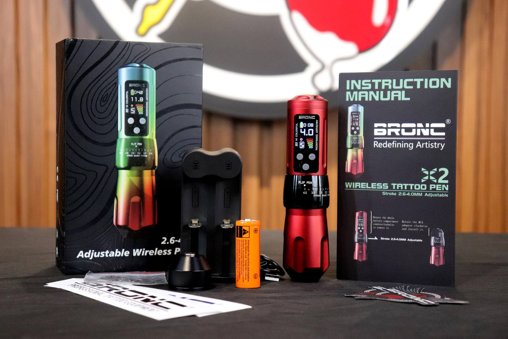 Tattoo Machine for Beginners BRONC X2 Wireless Pen – BRONC TATTOO SUPPLY